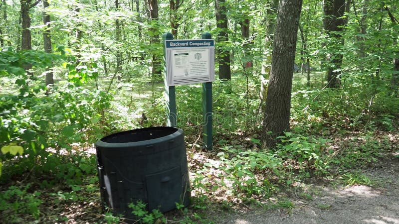Backyard Composting Example at Park Stock Footage - Video of kansas ...