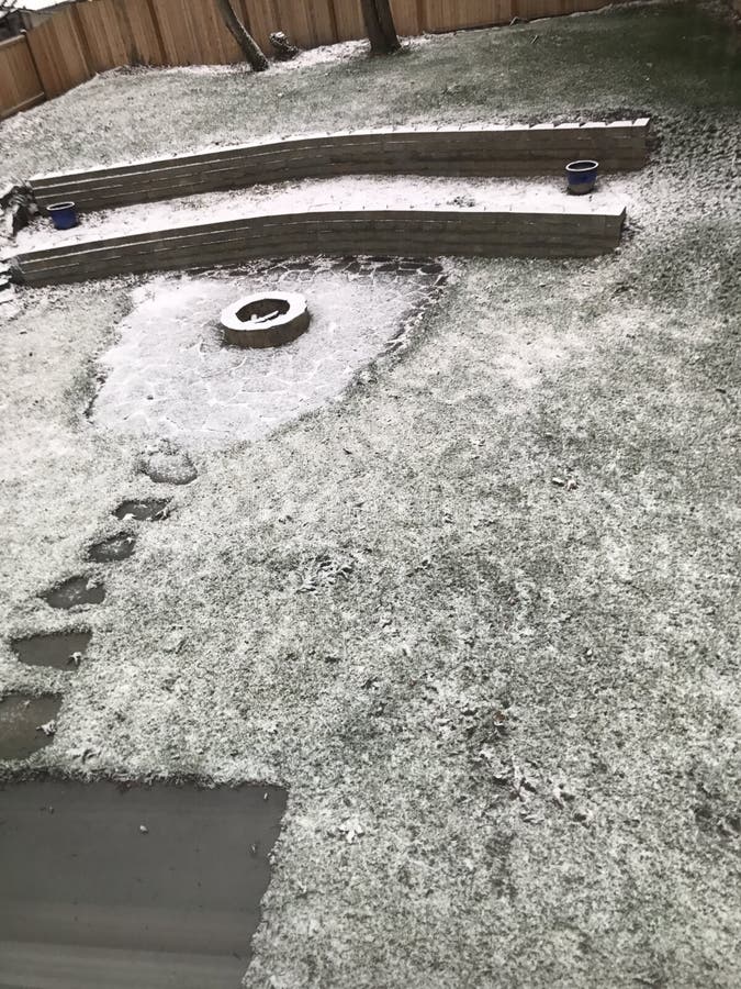 Backyard frost stock image. Image of winter, frost, outside - 85524729