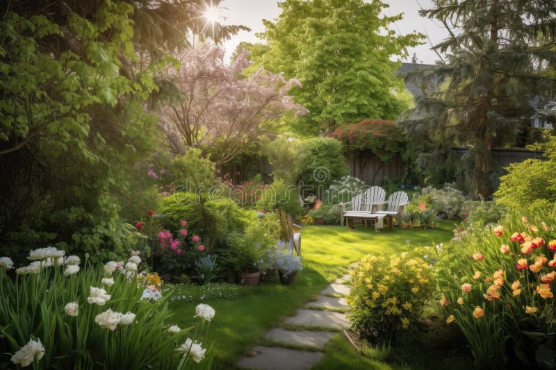 Lush Backyard Stock Illustrations – 1,548 Lush Backyard Stock ...