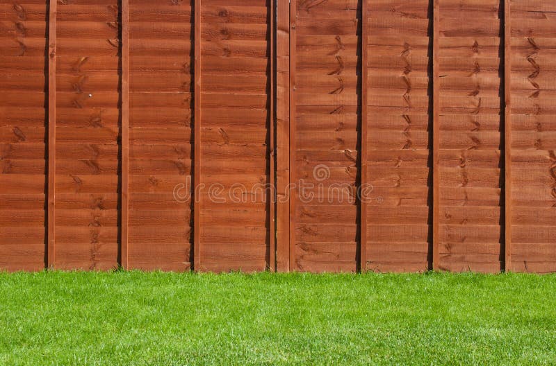 Close board fencing panels stock image. Image of garden - 41010975