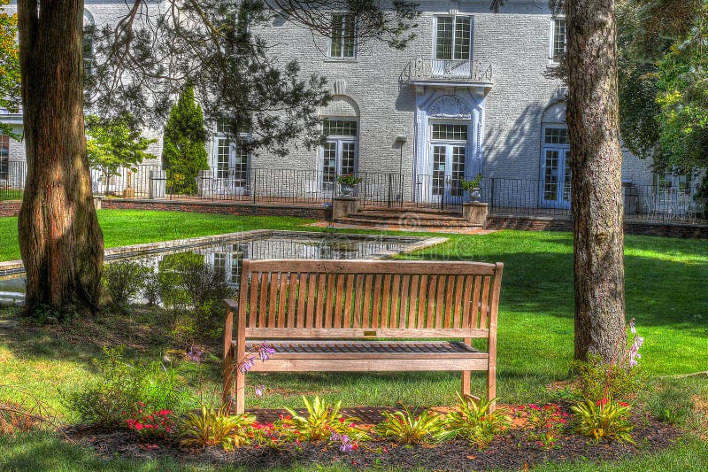 Backyard Landscape (HDR Image) Stock Photo - Image of green, garden ...