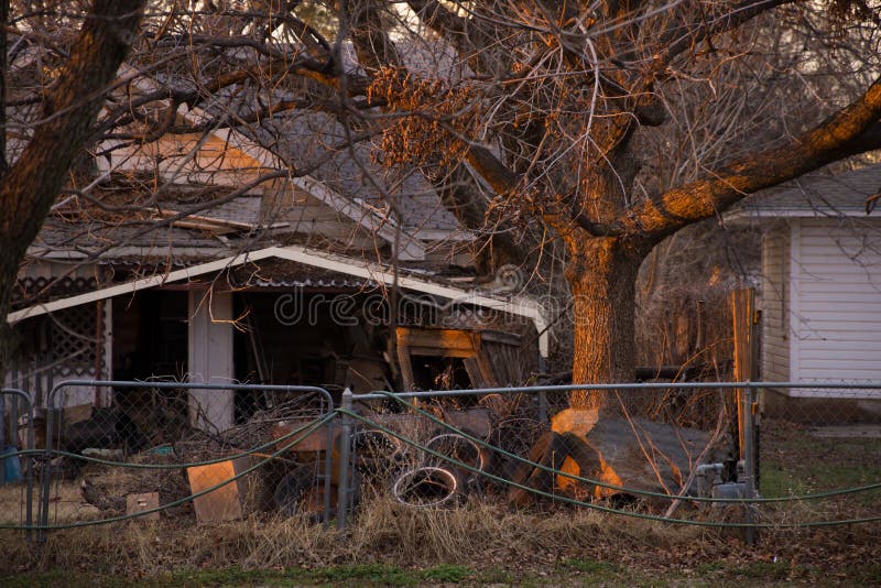 Backyard Mess stock photo. Image of piled, afternoon - 112212772