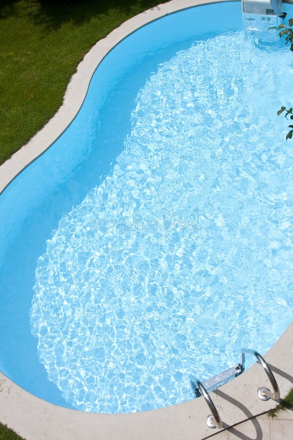 Backyard Pool stock image. Image of blue, sunny, sport - 15111063