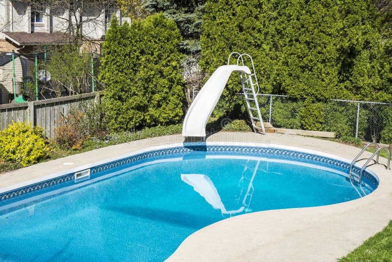 Backyard Swimming Pool #2 stock image. Image of pool - 30806115