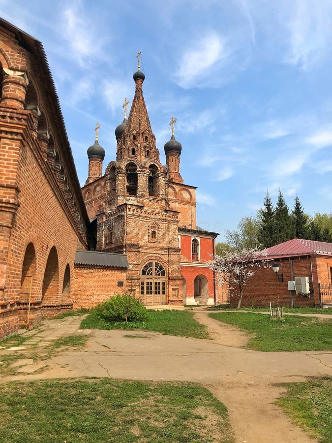 Backyard Temple or Church on a Sunny Day Stock Photo - Image of fence ...