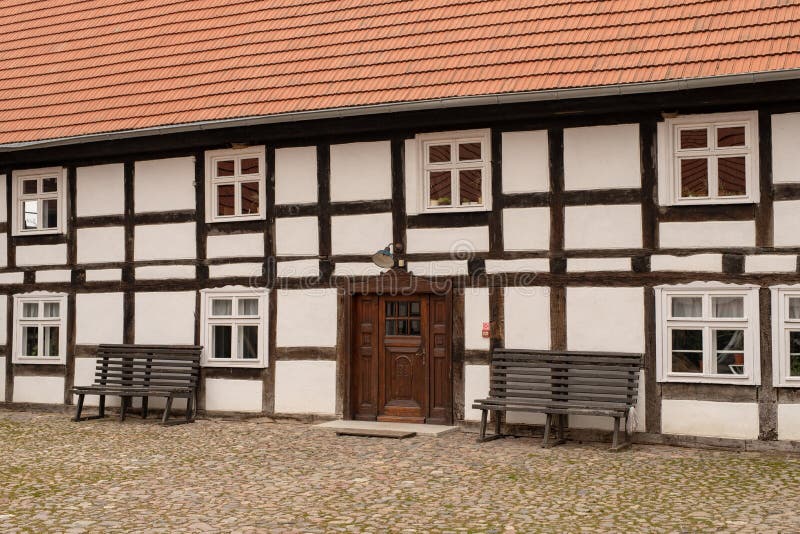 A Backyard of a Traditional Farm. the Old Method of Construction in the ...