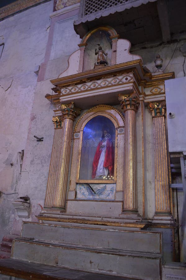 Baclayon Church in Bohol Island Stock Photo - Image of village, bohol ...