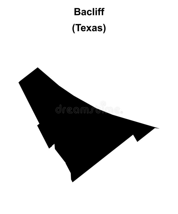 Bacliff Outline Map Stock Illustrations – 1 Bacliff Outline Map Stock ...