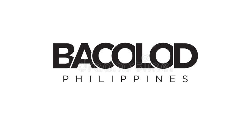 Bacolod in the Philippines Emblem. the Design Features a Geometric ...