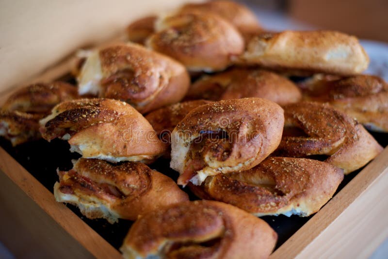 Bacon Baguette pieces stock photo. Image of healthy, food - 82811526