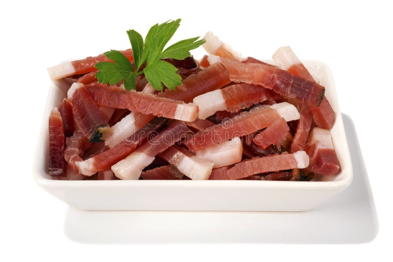 Bacon Bits Spilled from a Jar Stock Image - Image of macro, spilled ...