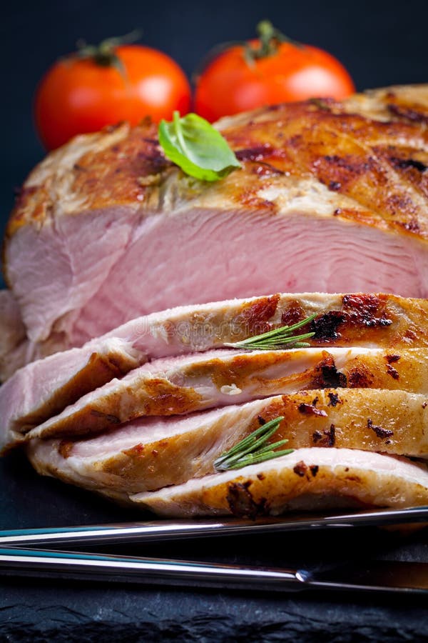 Bacon Block Boiled in Low Temperaturee, Followed by Roasting (Sous-vide ...