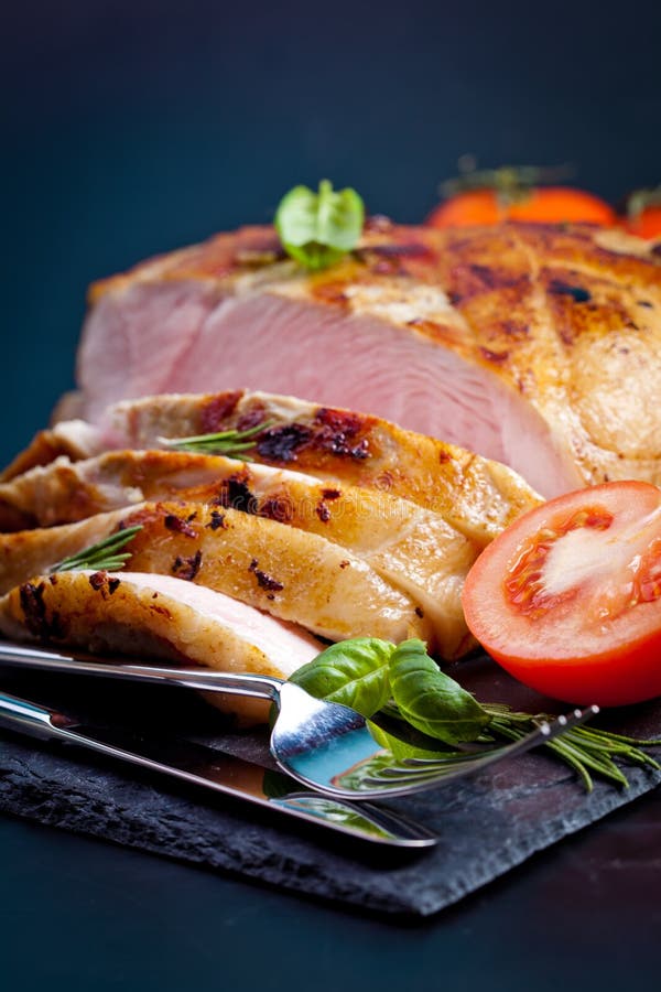 Bacon Block Boiled in Low Temperaturee, Followed by Roasting (Sous-vide ...