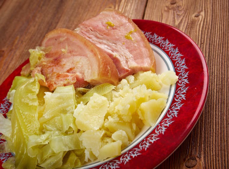 Bacon and cabbage stock image. Image of cooked, irish - 40909853