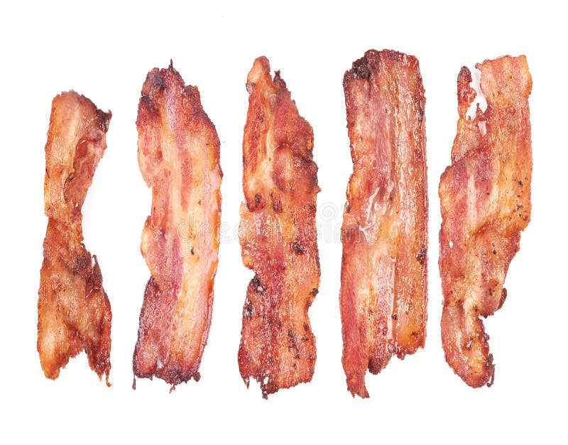 Cooked Bacon stock photo. Image of slice, strips, fried - 52399962