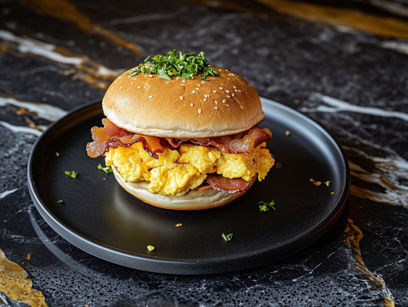 Bacon & Egg Sandwich – the Perfect Morning Bite (AI-Generated) Stock ...