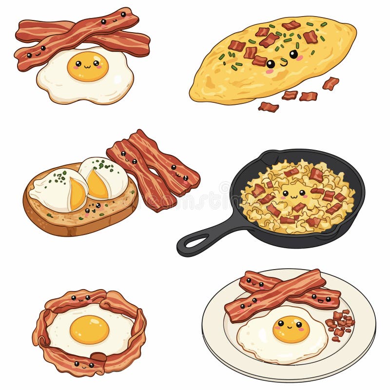 Cartoon Breakfast Food Characters Stock Photos - Free & Royalty-Free ...