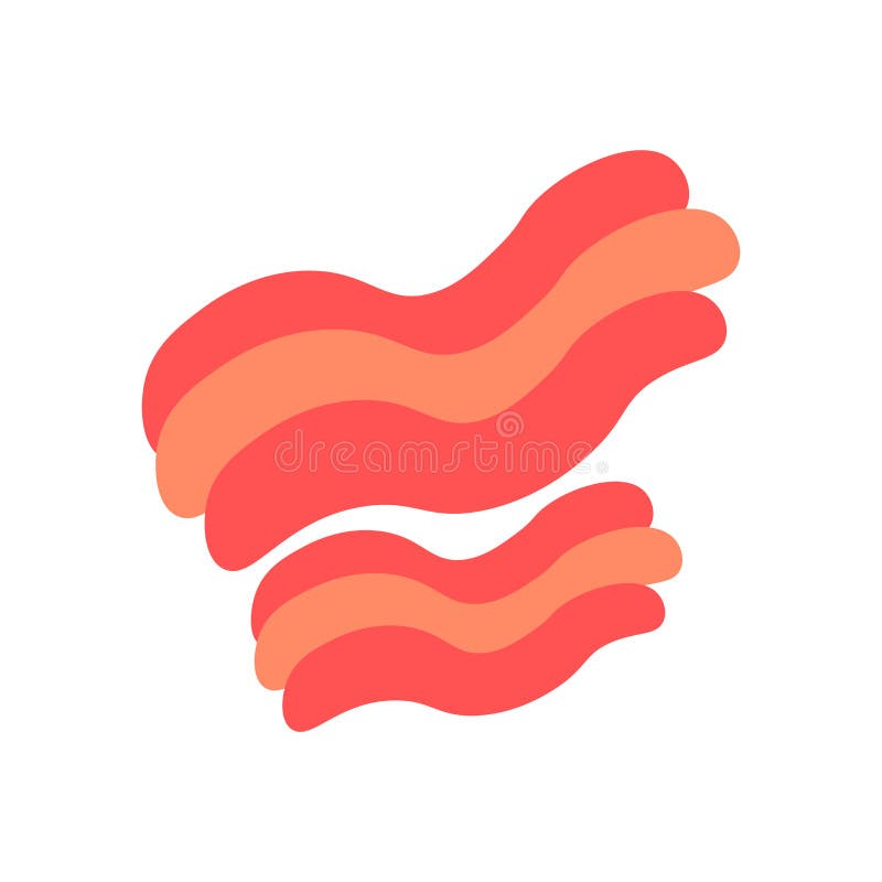 Bacon Icon Vector Isolated on White Background, Logo Concept of Stock ...