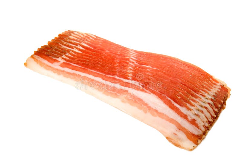 Bacon isolated stock photo. Image of delicious, roast - 8447574