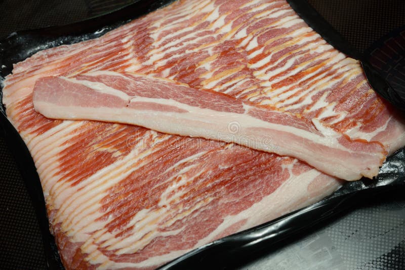 Bacon pack stock image. Image of chopping, edible, healthy - 67657645