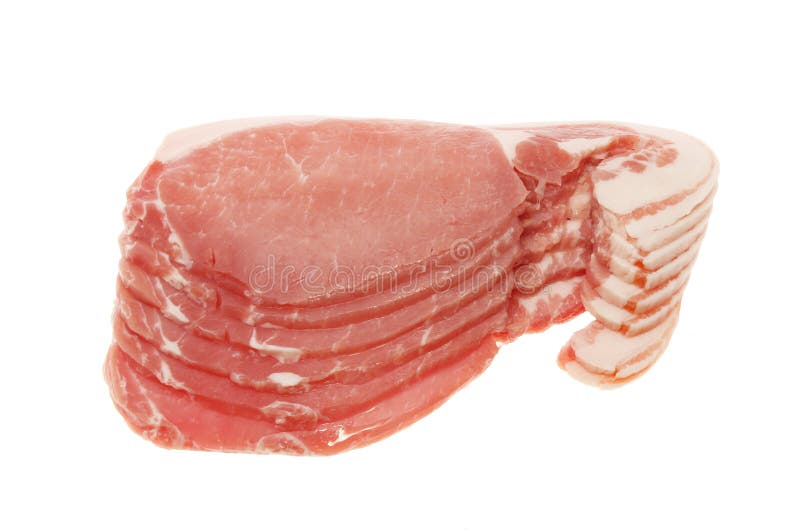 Bacon rashers stock image. Image of white, product, isolated - 11092093