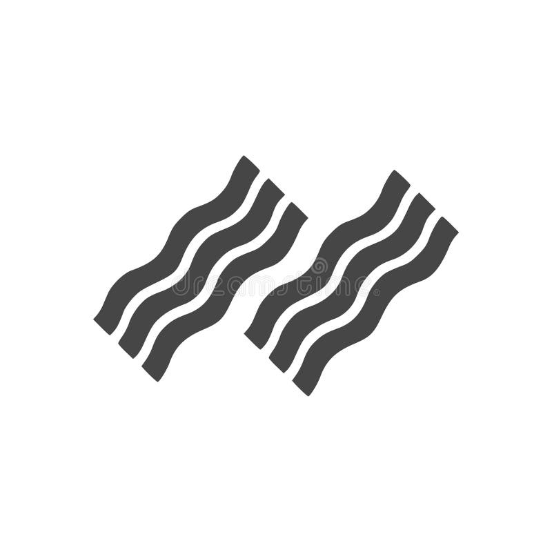 Bacon Simple Icon- Illustration Stock Vector - Illustration of cooking ...