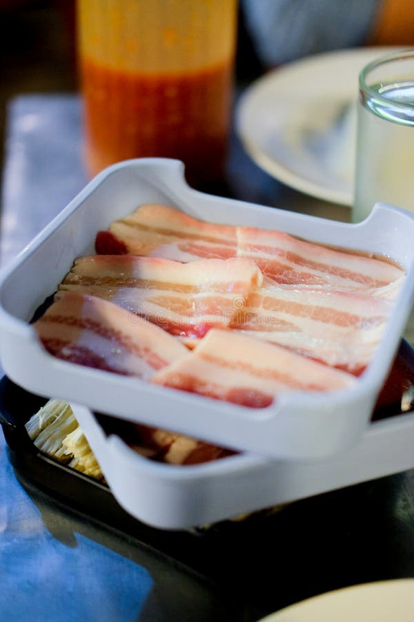 Bacon streaky stock photo. Image of restaurant, gourmet - 104409458
