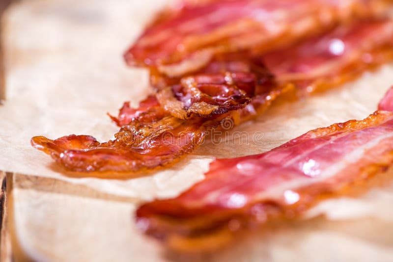 Bacon strips fried stock photo. Image of hungry, rind, grill - 325410