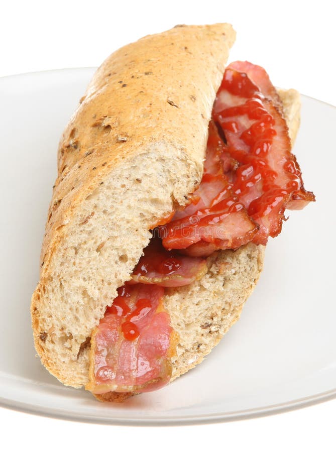 Bacon Sub Roll stock photo. Image of vertical, lunch - 11538272