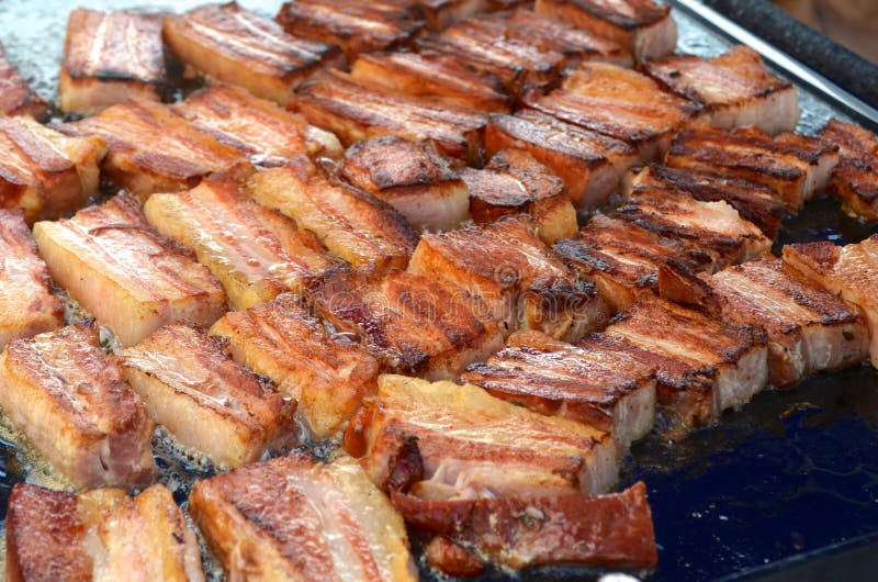 Bacon stock image. Image of fatty, brown, rasher, grill - 32095699