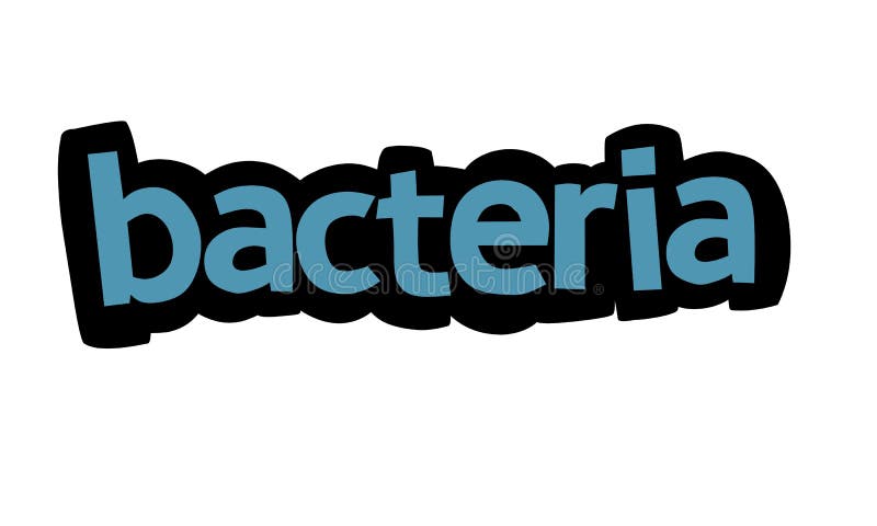 BACTERIA Background Writing Vector Design Stock Vector - Illustration ...