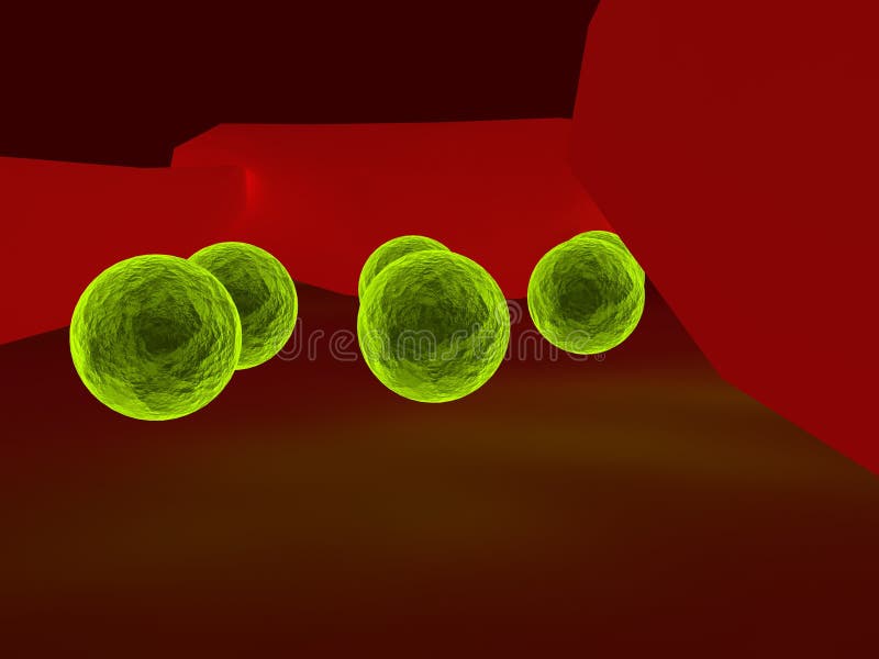 Bacteria in blood stock illustration. Illustration of spore - 11173194