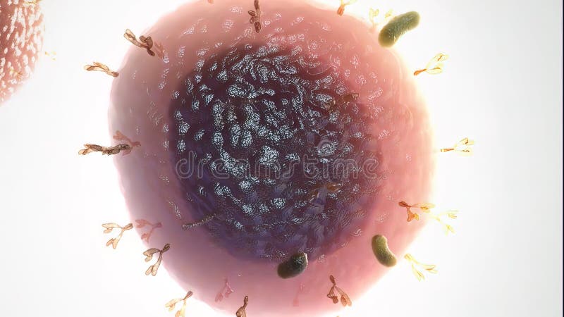 Bacteria Cell Destruction 3D Illustration Stock Illustration ...
