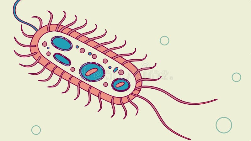 Bacteria Cell Illustration, Microbiology Science, and Microscopic Life ...