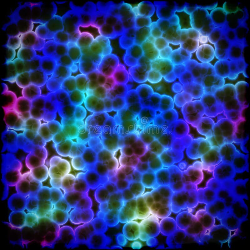 Bacteria cells close up stock illustration. Illustration of circle ...