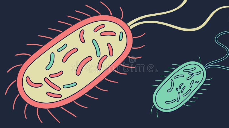 Bacteria Cells, Microbiology and Science Vector Design Generative AI ...