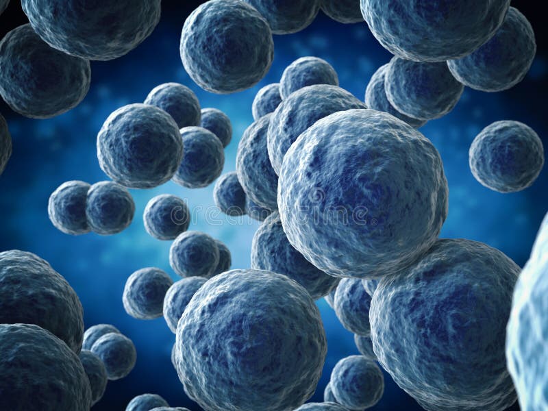 Bacteria Cells with Rough Texture Stock Illustration - Illustration of ...