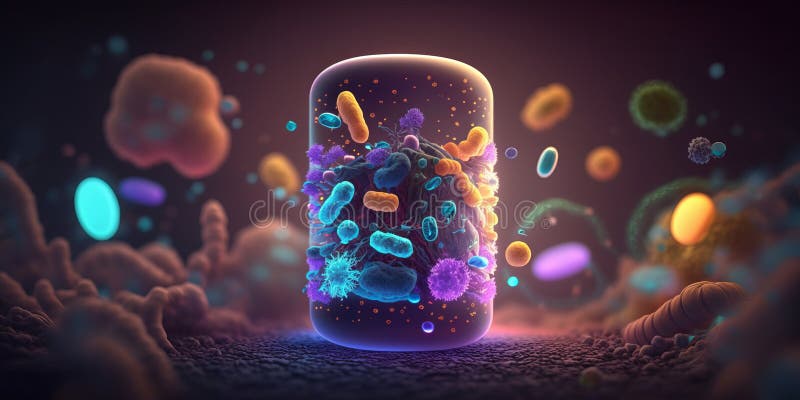 Bacteria Cells Under Microscope Background, Bacteria Disease Epidemic ...