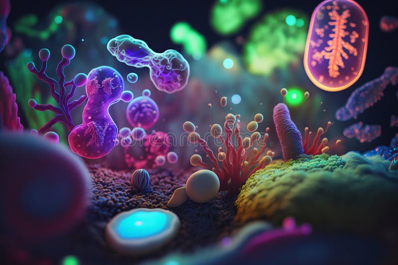 Bacteria Cells Under Microscope Background, Bacteria Disease Epidemic ...