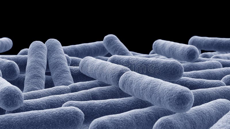 Bacteria. Biological Cell. Blue Color. Prokaryotic Microorganisms ...