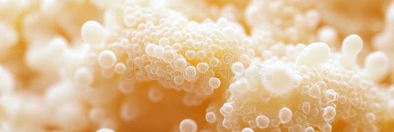 Close Up View of Bacteria Growth on Bread and Cheese Showing Intricate ...