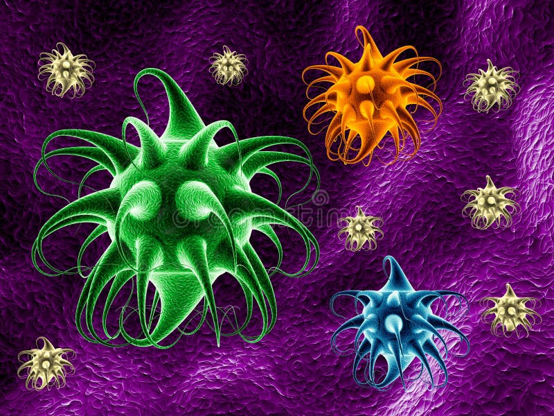 Bacteria colors stock illustration. Illustration of experiment - 28797430