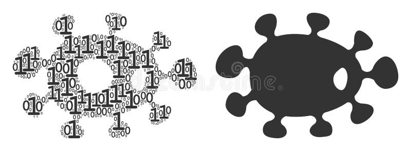 Bacteria Composition of Binary Digits Stock Vector - Illustration of ... Bacteria Composition of Binary Digits Stock Vector - Illustration of ...