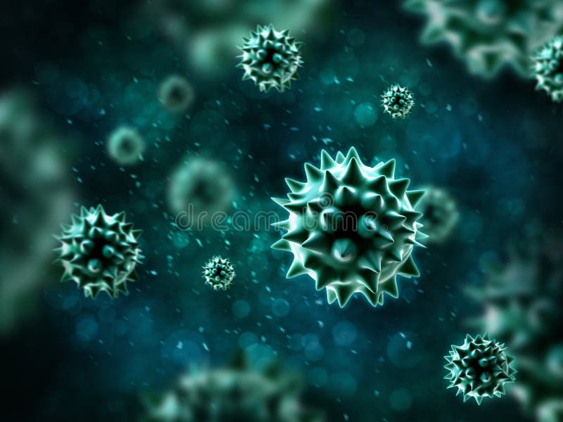 Bacteria 3D rendering stock illustration. Illustration of group - 48376972