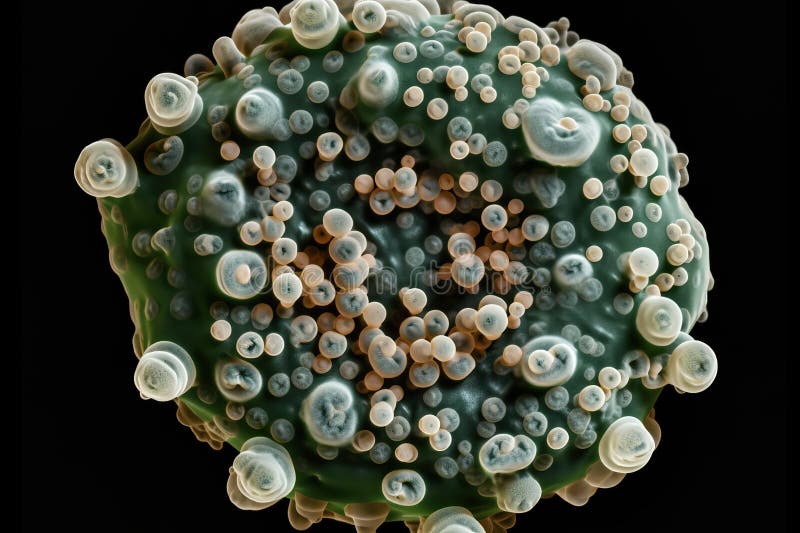 Bacteria of the Deadly Smallpox Virus, Generative AI Stock Photo ...