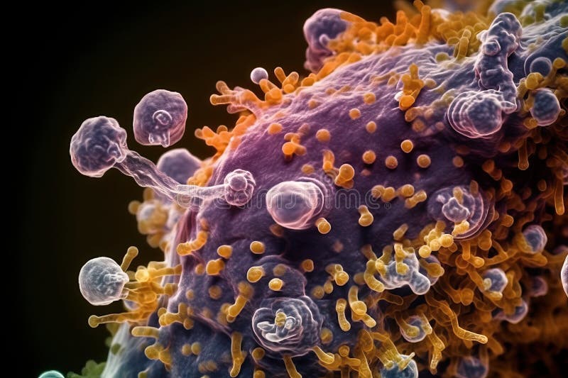 Bacteria of the Deadly Smallpox Virus, Generative AI Stock Image ...