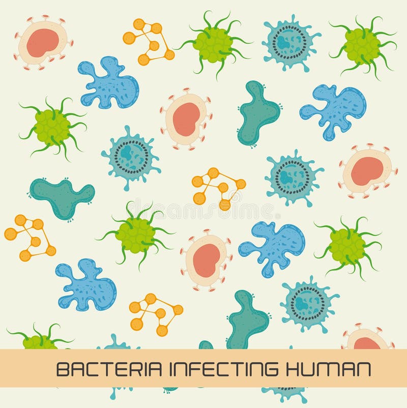 Bacteria design stock vector. Illustration of disease - 42427890