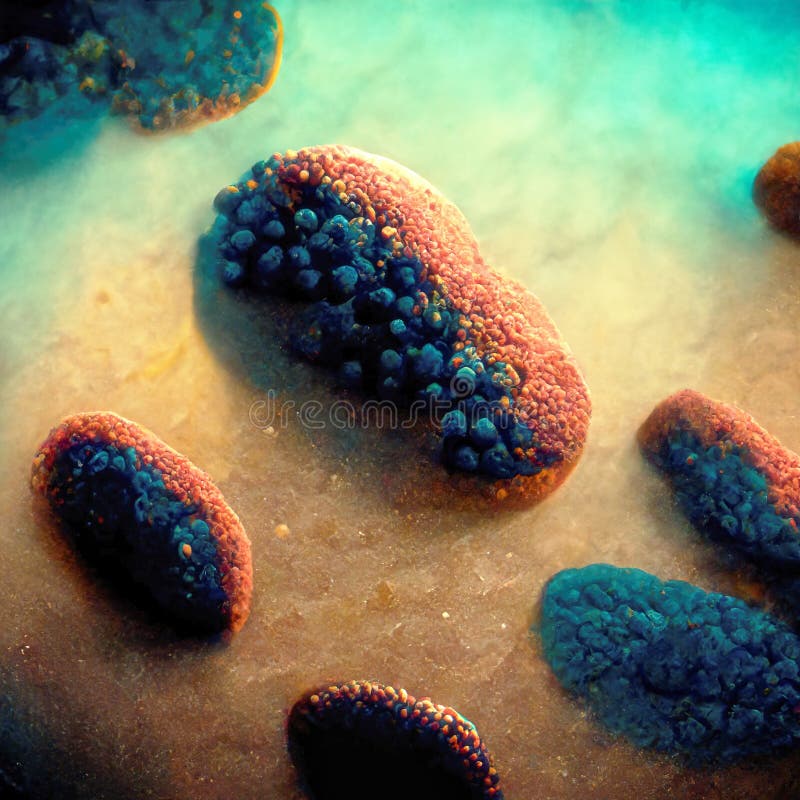 Bacteria of Different Shapes, Illustration Stock Photo - Image of ...