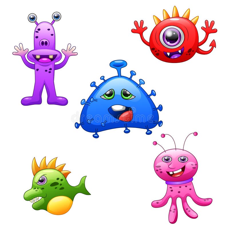 Bacteria with Facial Expressions Stock Vector - Illustration of graphic ... Bacteria with Facial Expressions Stock Vector - Illustration of graphic ...
