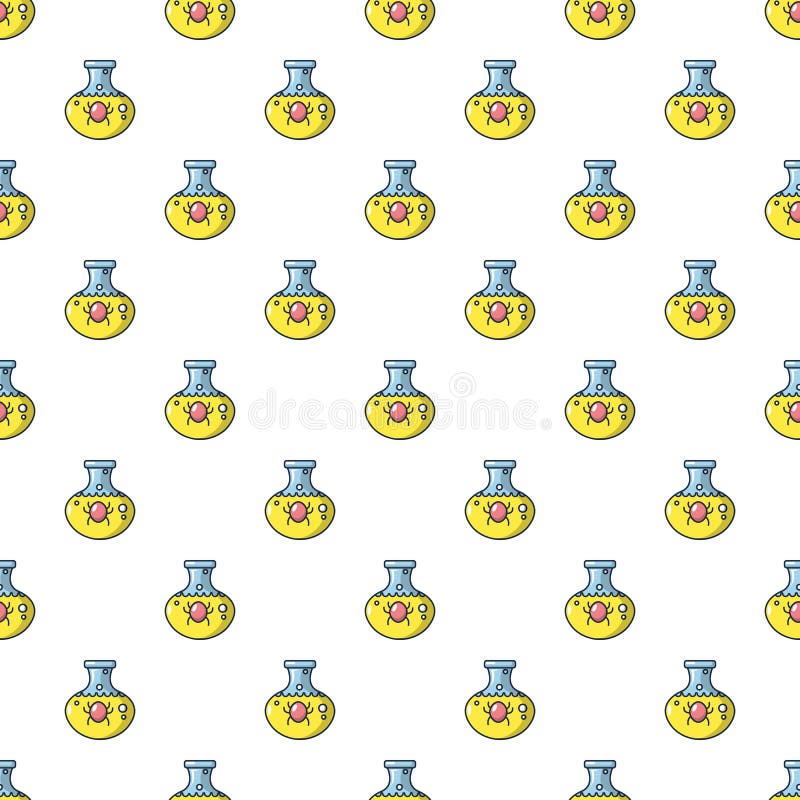 Bacteria in a Flask Pattern Seamless Stock Vector - Illustration of ...